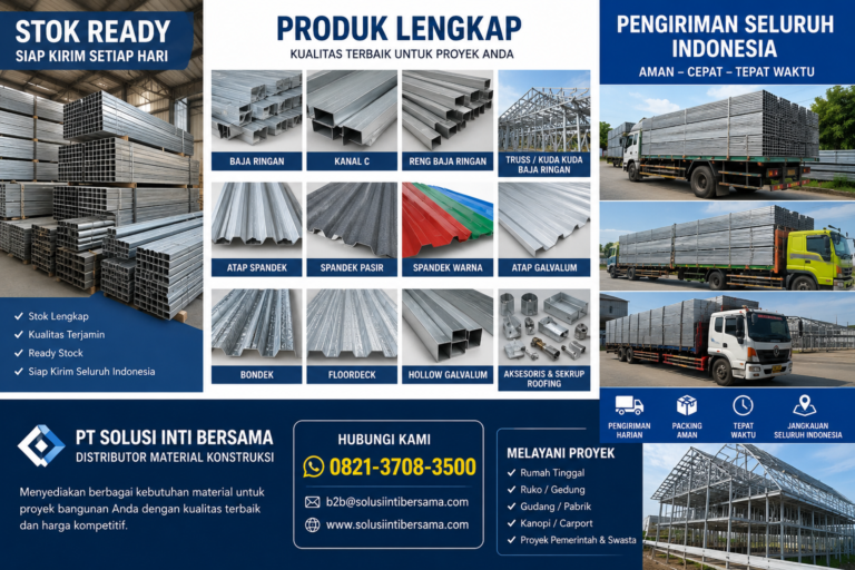 harga atap spandek banyuwangi - PT Solusi Inti Bersama